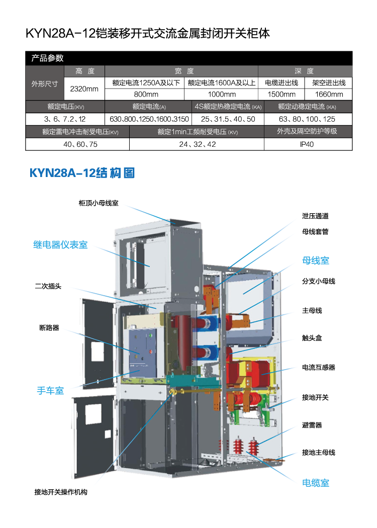 35kv高压开关柜_kyn61-40.5 - 高低压开关柜 - 四川金川晟电气成套设备有限公司